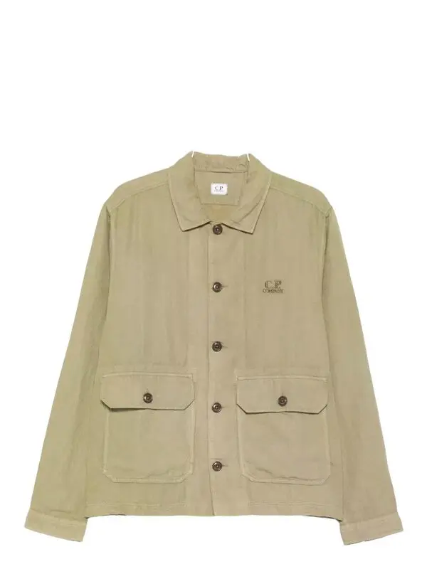 C.P. COMPANY Pocket Button Shirt - Green