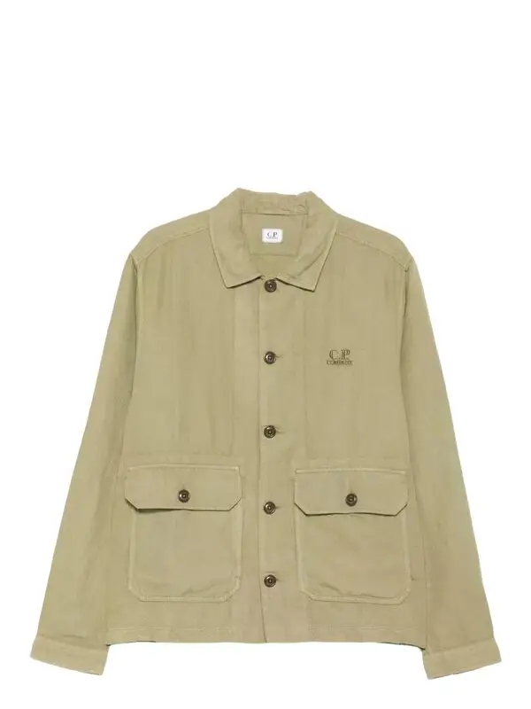 C.P. COMPANY Pocket Button Shirt - Green