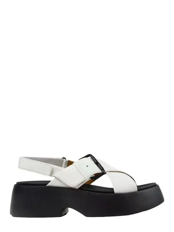 Camper Tasha Leather Sandals - White