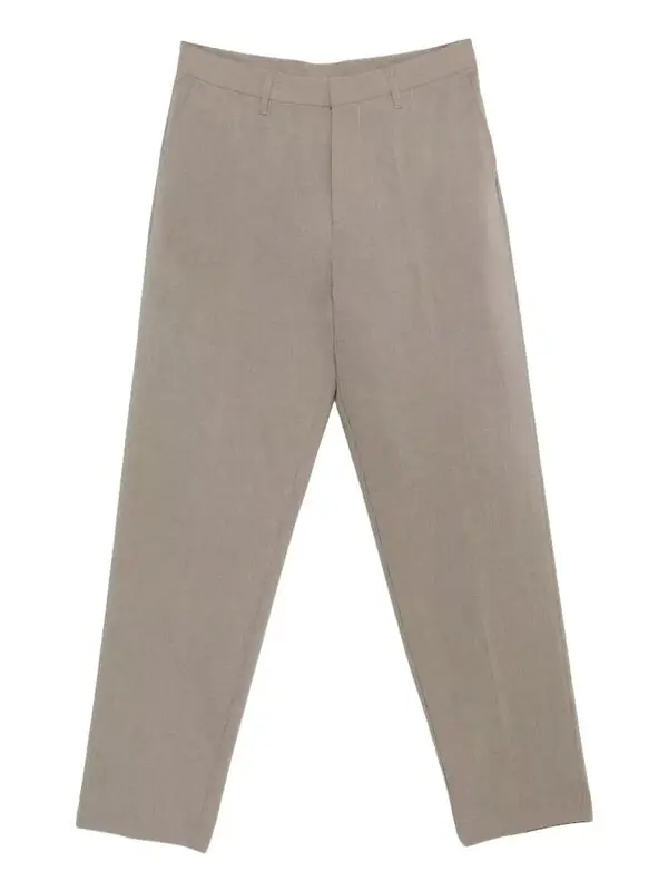 Emporio Armani Straight Leg Trousers - Neutrals