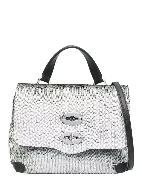 ZANELLATO Baby Postina® Sequin Top-handle Tote Bag - Silver