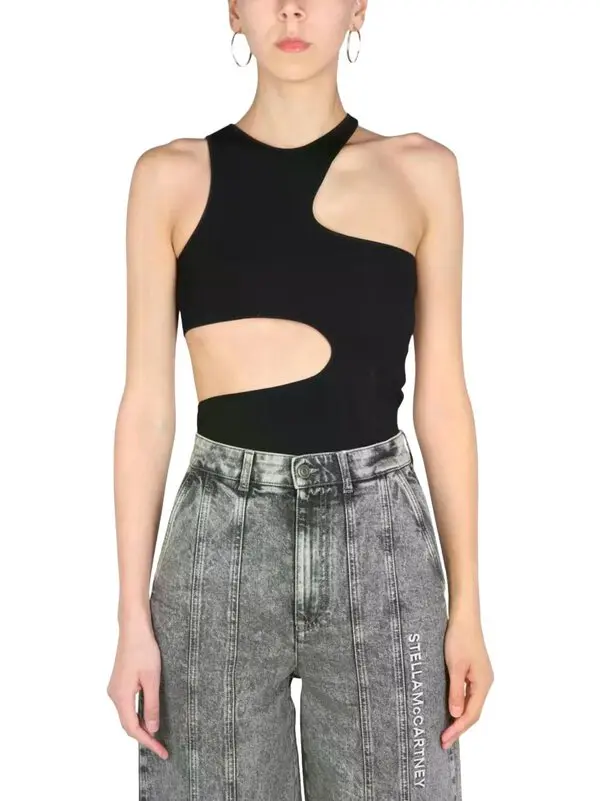 Stella McCartney Cut-out Asymmetric Top - Grey