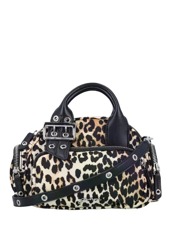 GANNI Leopard-print Mini Bag - Neutrals
