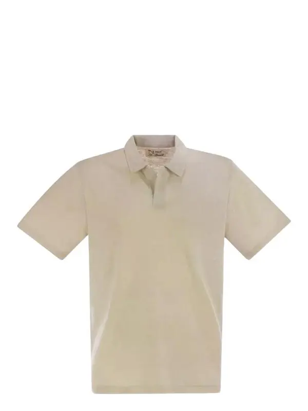 MC2 SAINT BARTH Linen Polo Shirt - Neutrals