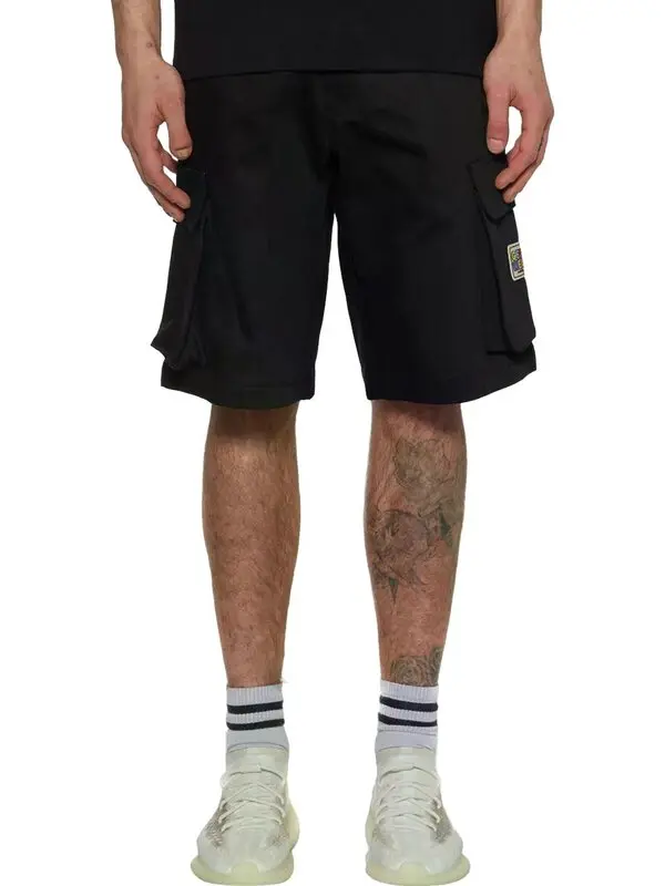 Gcds Cargo Bermuda Shorts - Black