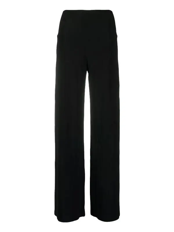 Norma Kamali Elastic-waistband Trousers - Black