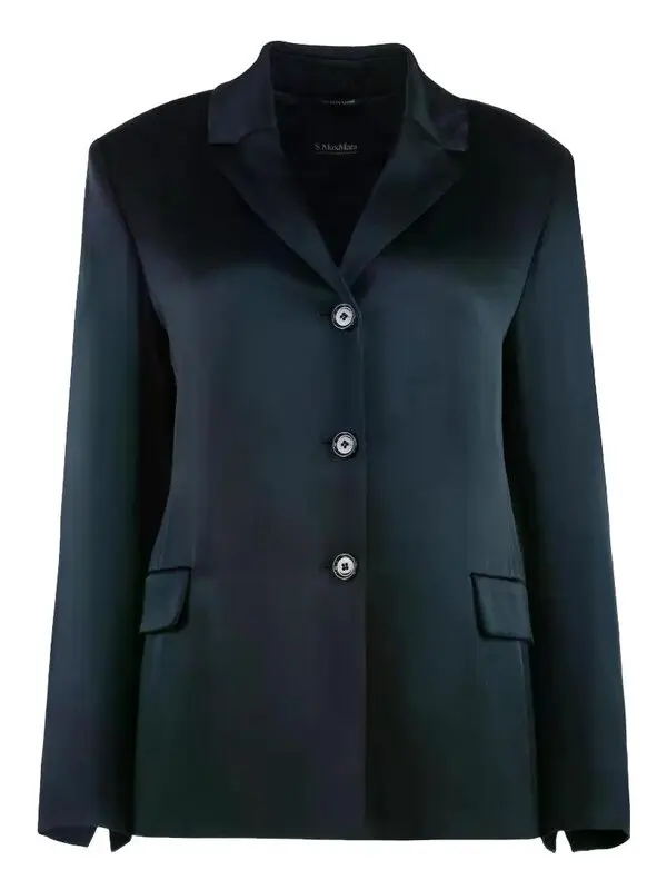 Max Mara Guido Satin Blazer - Blue