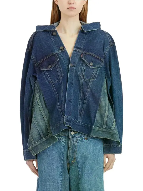 Junya Watanabe Denim Short Jacket - Blue