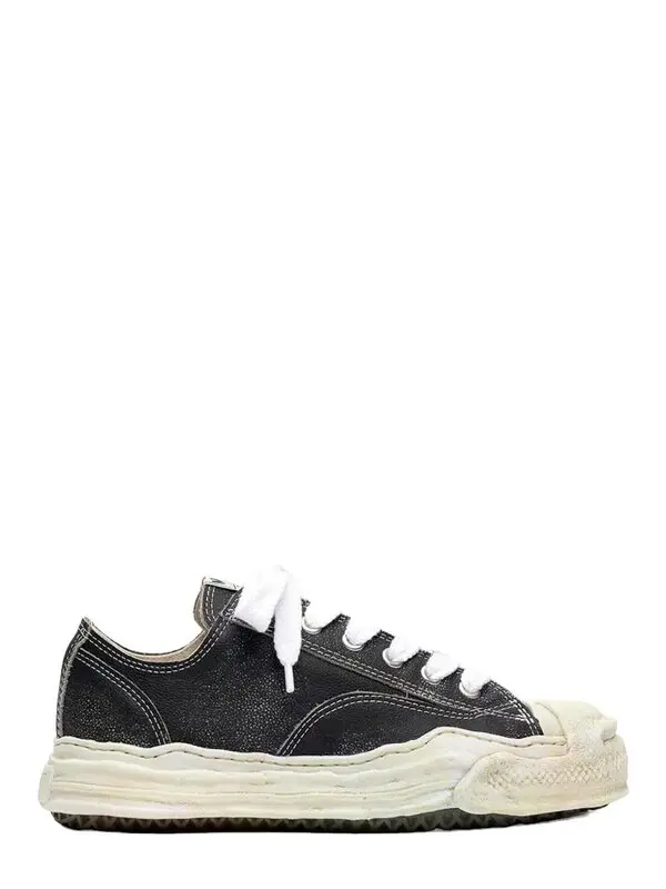 Mihara Yasuhiro Hank Og Sole Leather Sneakers - Black