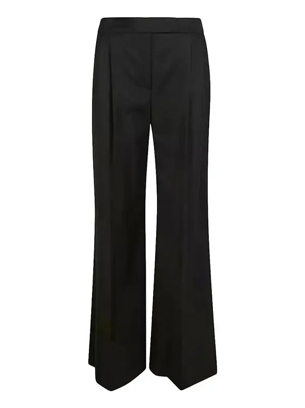 VIA MASINI 80 Blend Trousers - Black