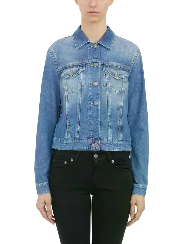 DONDUP Denim Button Jacket - Blue