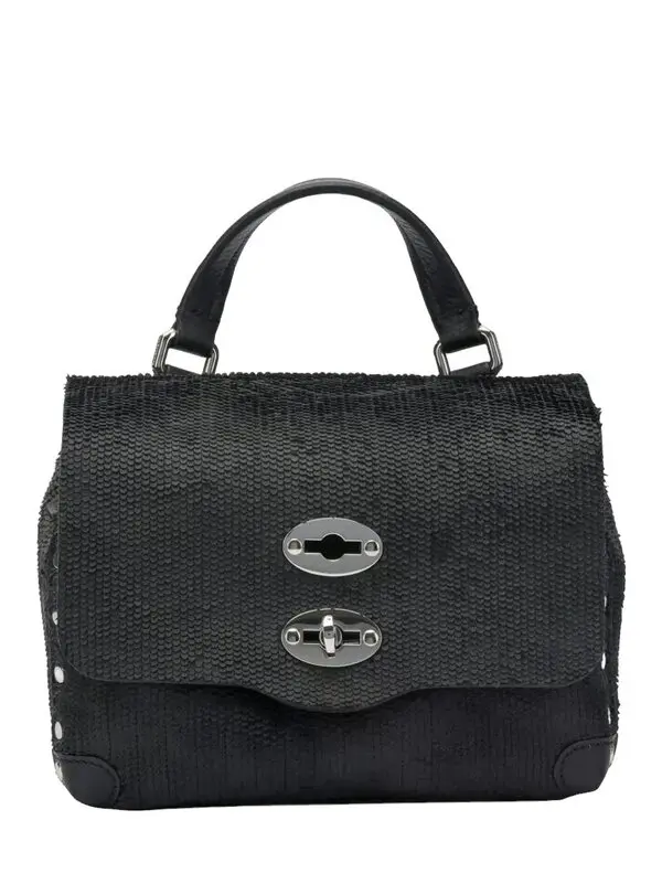 ZANELLATO Studded Postina Baby Tote - Black