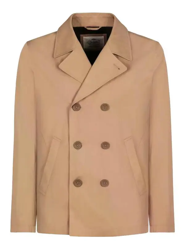 Herno Double-breasted Jacket - Neutrals