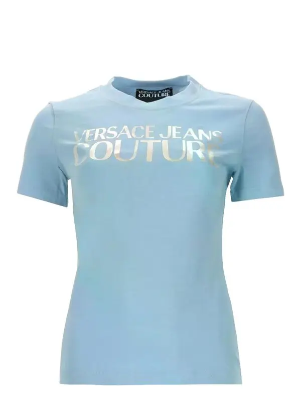 Versace Logo-print T-shirt - Blue