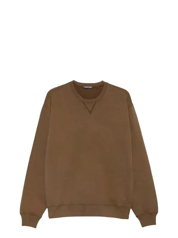 TOM FORD Crew-neck Sweatshirt - Brown