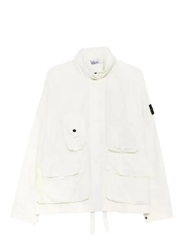Stone Island Pocket Zip Jacket - White