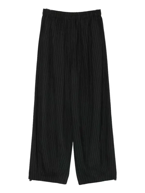THE FRANKIE SHOP Pinstripe Trousers - Black