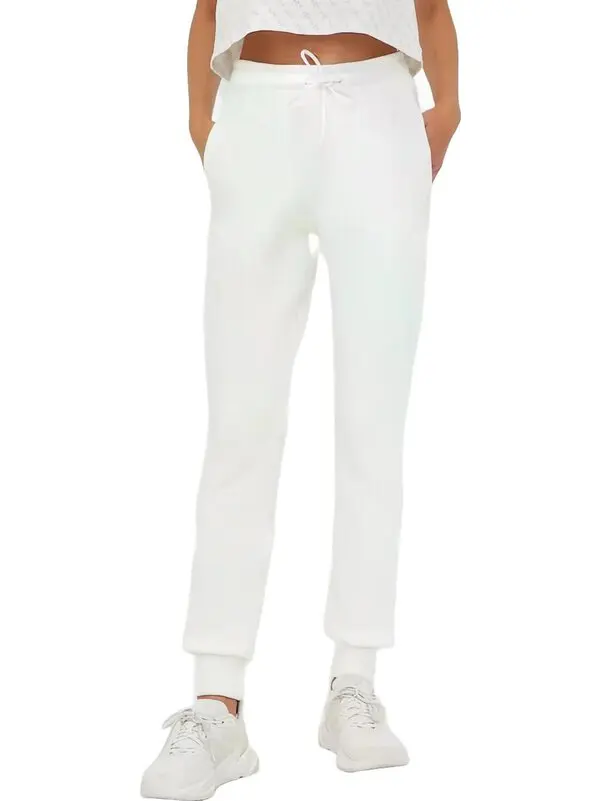 Guess Logo-debossed Track Pants - White