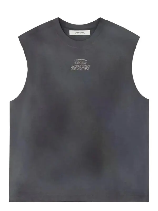 ABOUT:BLANK Logo-detail Sleeveless Tank Top - Grey