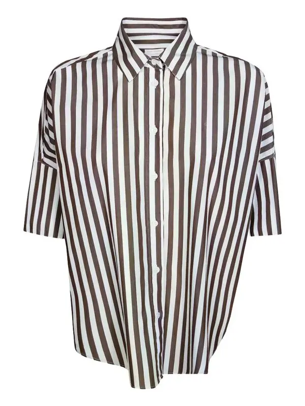 ROBERT FRIEDMAN Striped Shirt - Brown