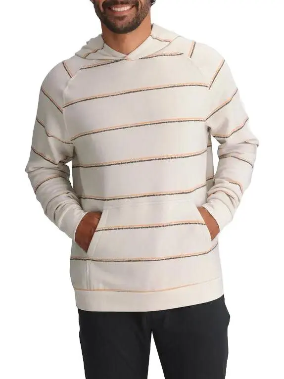FREE FLY Fleece Hoodie - Dash Double Stripe Birch