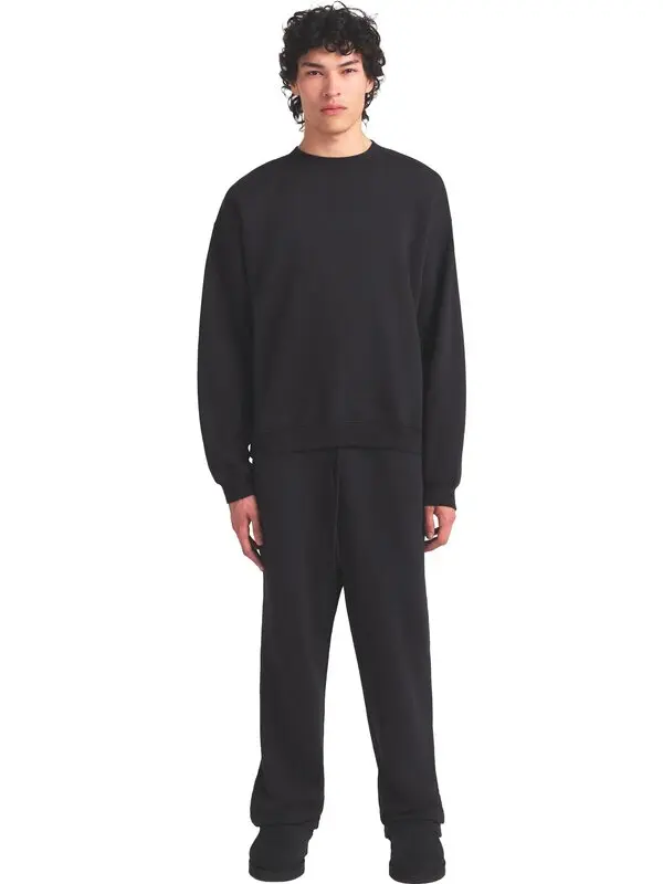SKIMS Relaxed High Crewneck - Washed Onyx