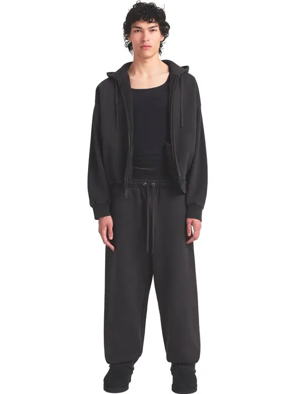SKIMS Heavyweight Fleece Zip-up Hoodie - Washed Onyx