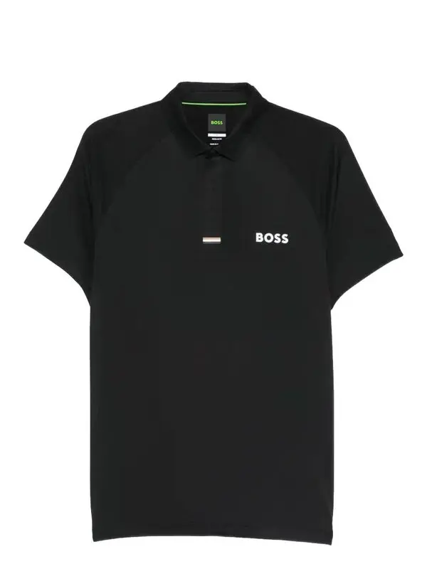 BOSS Logo Polo Shirt - Black