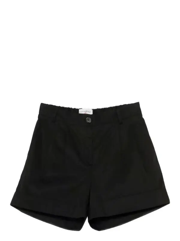 ERMANNO FIRENZE Pleated Tailored Shorts - Black