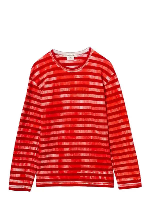 Comme Des Garçons Striped T-shirt - Red