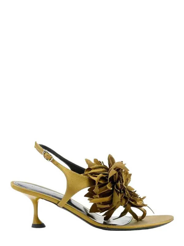 Proenza Schouler Floral-appliqué Sandals - Green