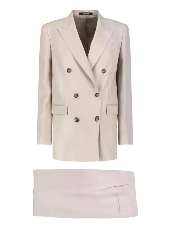Tagliatore Jasmine Double-breasted Suit - Neutrals