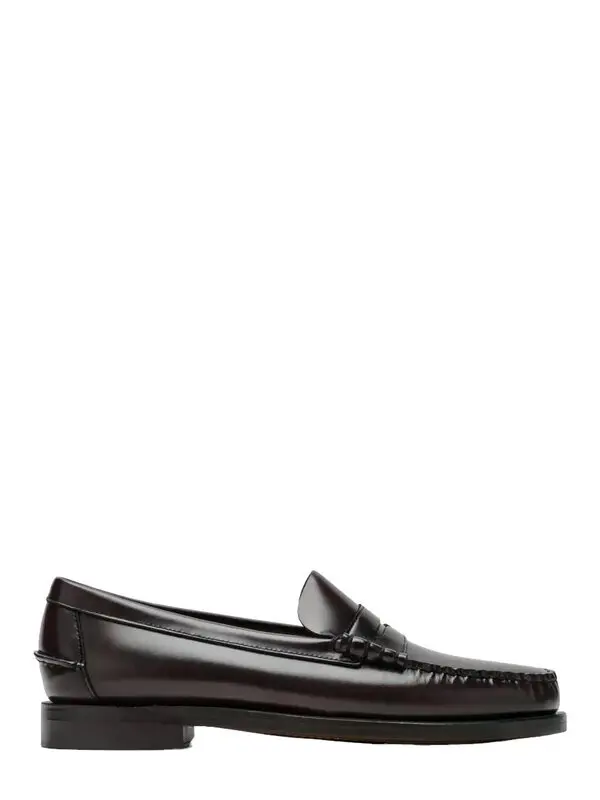 SEBAGO Braided-detail Penny Loafers - Brown