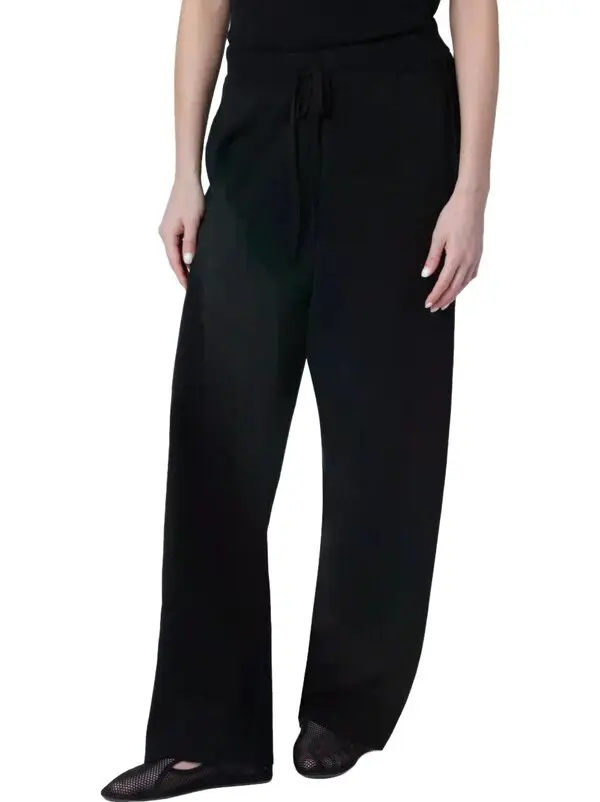 ENTIRE STUDIOS Straight-leg Knit Trousers - Black