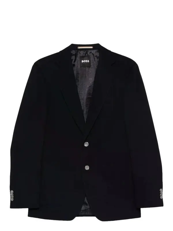 BOSS Virgin Wool Jacket - Blue