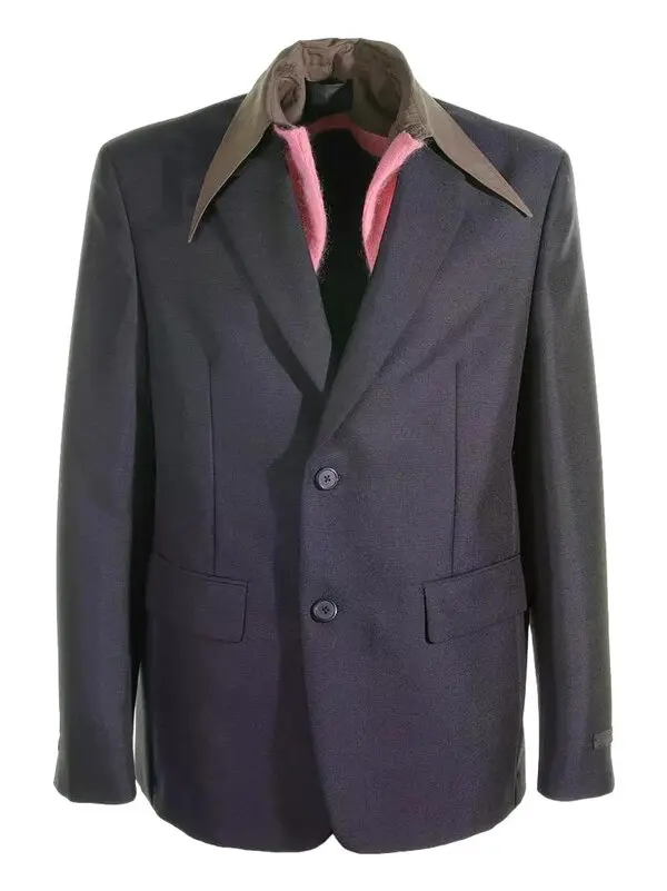 Prada Single-breasted Blazer - Blue