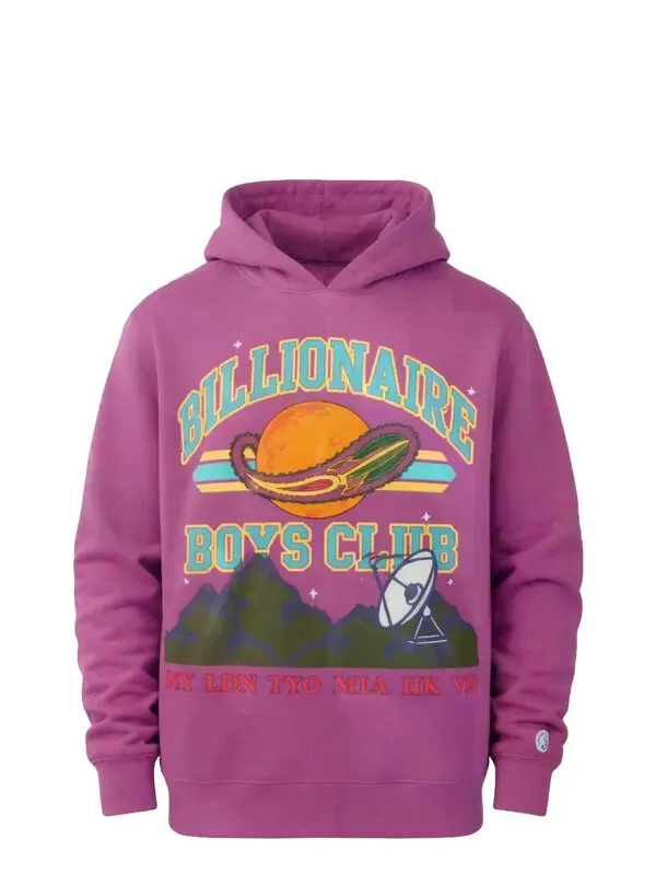 BILLIONAIRE BOYS CLUB Graphic-print Hoodie - Pink
