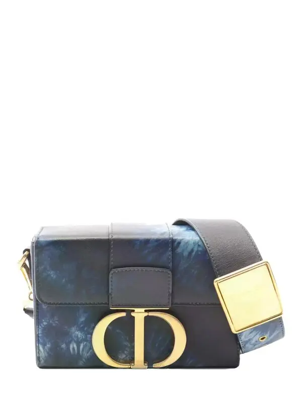 Dior 2010-2016 Leather 30 Montaigne Box Bag - Blue