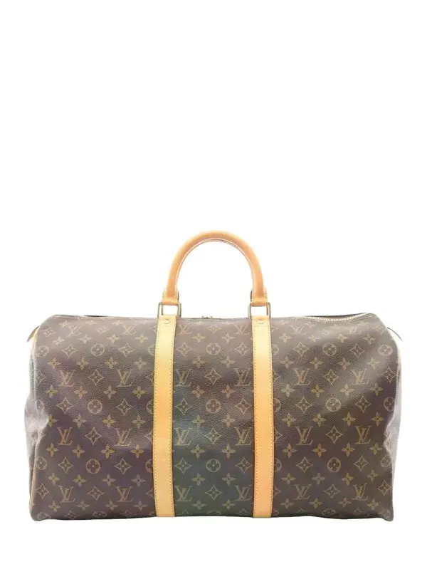 LOUIS VUITTON 2003 Monogram Keepall 50 Travel Bag - Brown