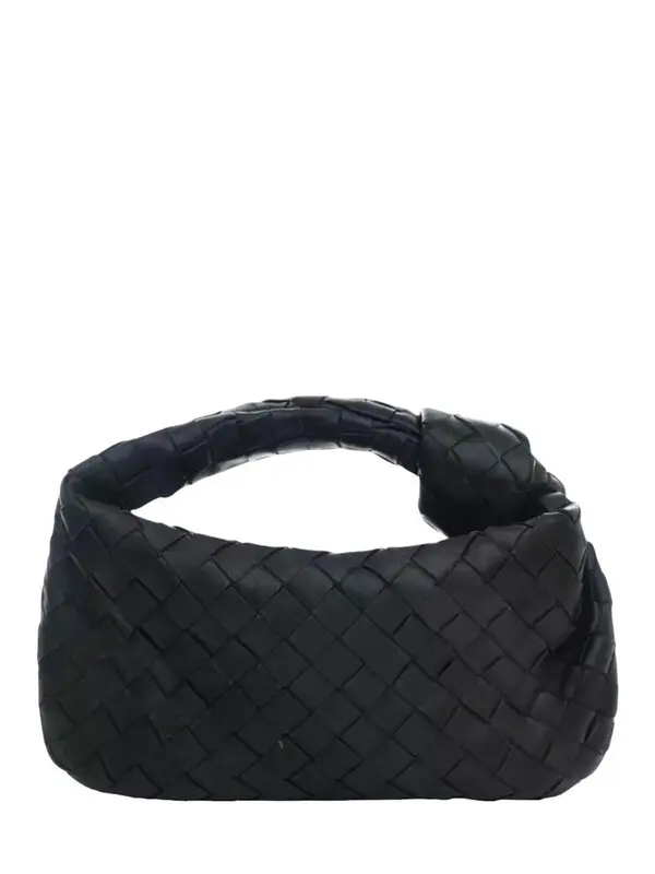 Bottega Veneta Mini Nappa Intrecciato Jodie Hobo Bag - Black