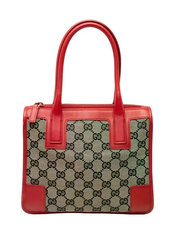 Gucci Gg Canvas Handbag - Red