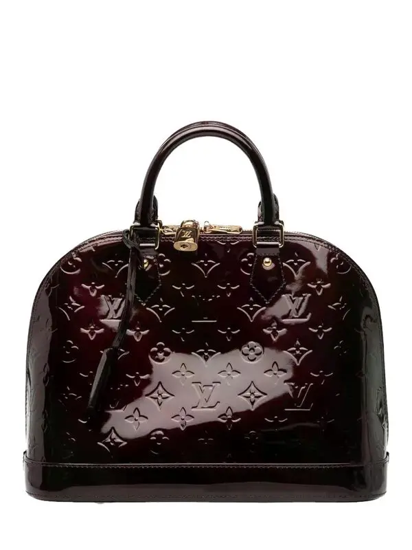 LOUIS VUITTON 2012 Monogram Vernis Alma Pm Handbag - Purple