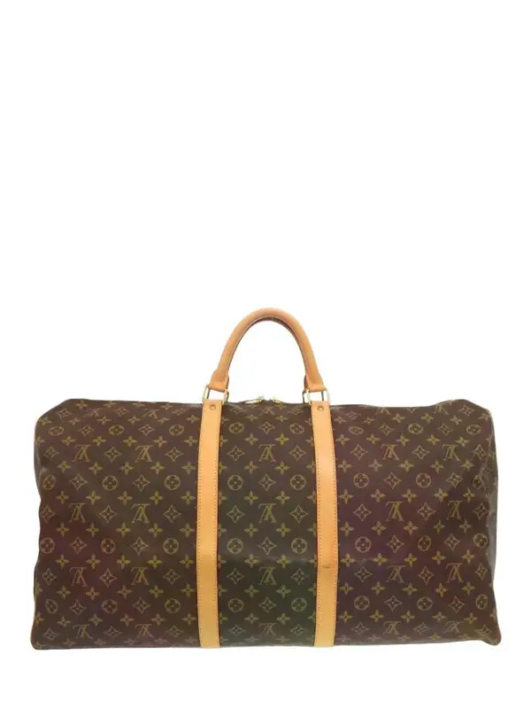 LOUIS VUITTON 1998 Monogram Keepall 60 Travel Bag - Brown