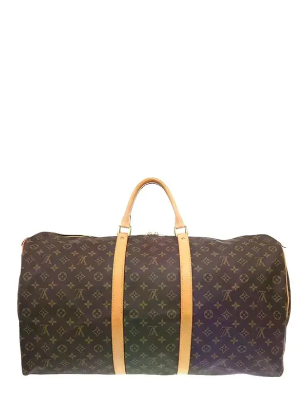 LOUIS VUITTON 2015 Monogram Keepall 60 Travel Bag - Brown