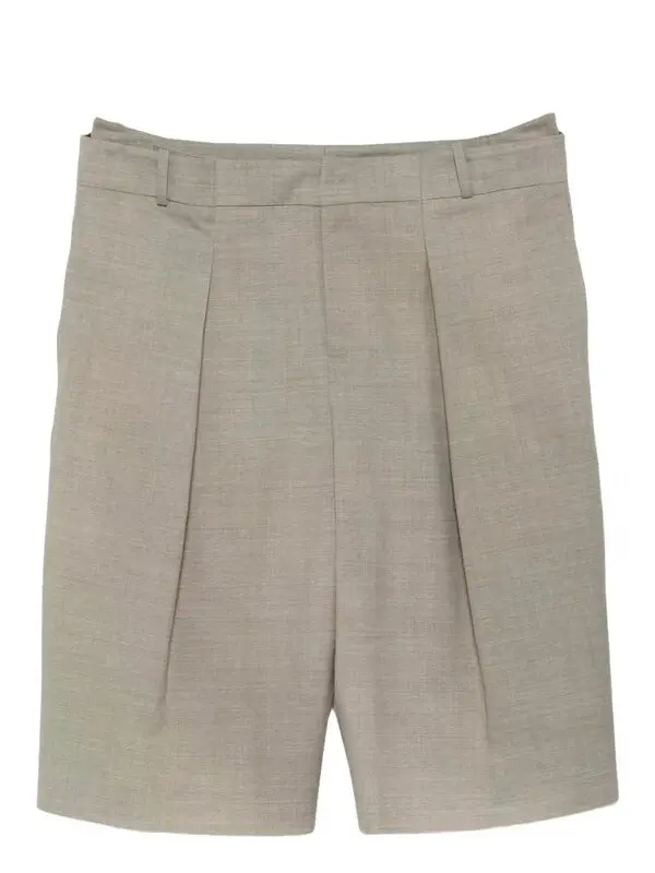 SONIA CARRASCO Pleated Tailored Shorts - Grey