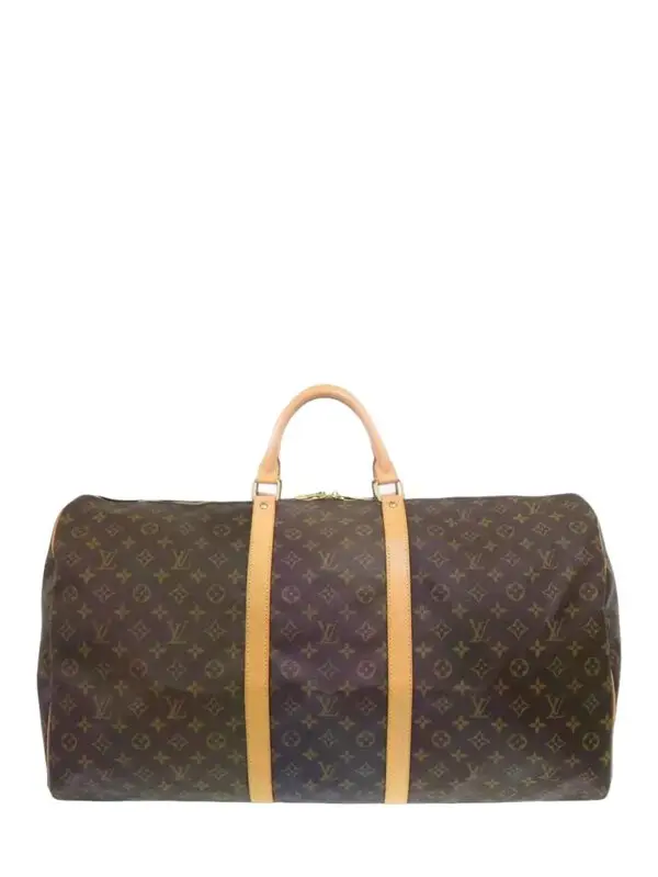 LOUIS VUITTON 2000 Monogram Keepall 60 Travel Bag - Brown