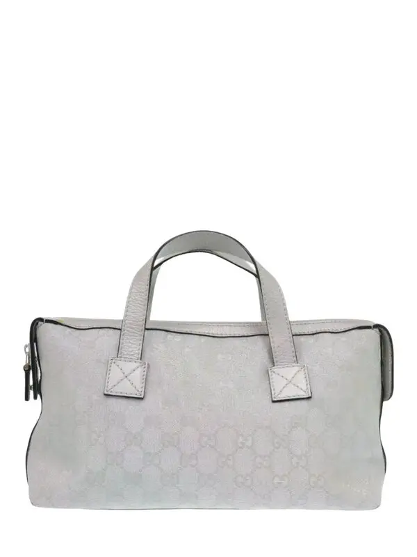 Gucci Gg Canvas Handbag - Silver