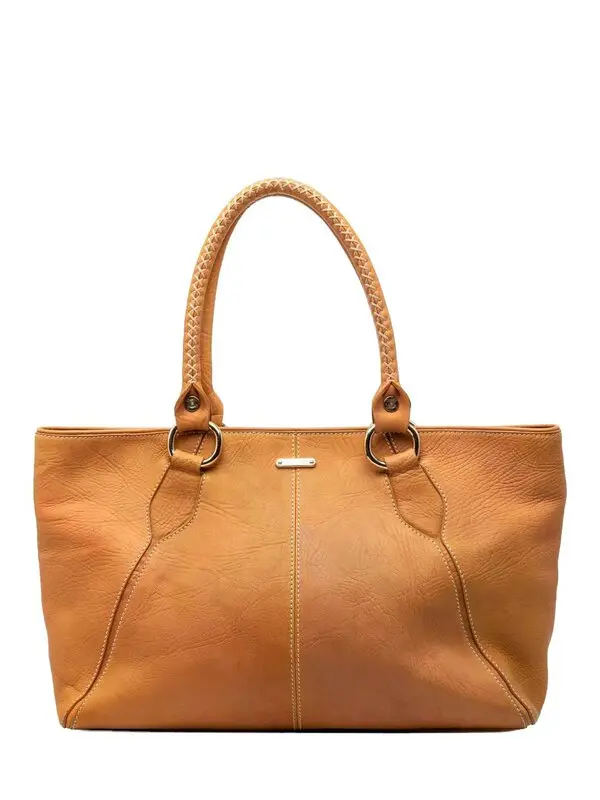 Celine 2007 Leather Tote Bag - Brown