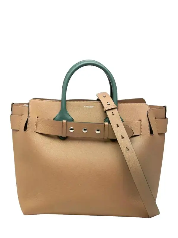 Burberry Medium Leather Marais Belt Bag Satchel - Neutrals