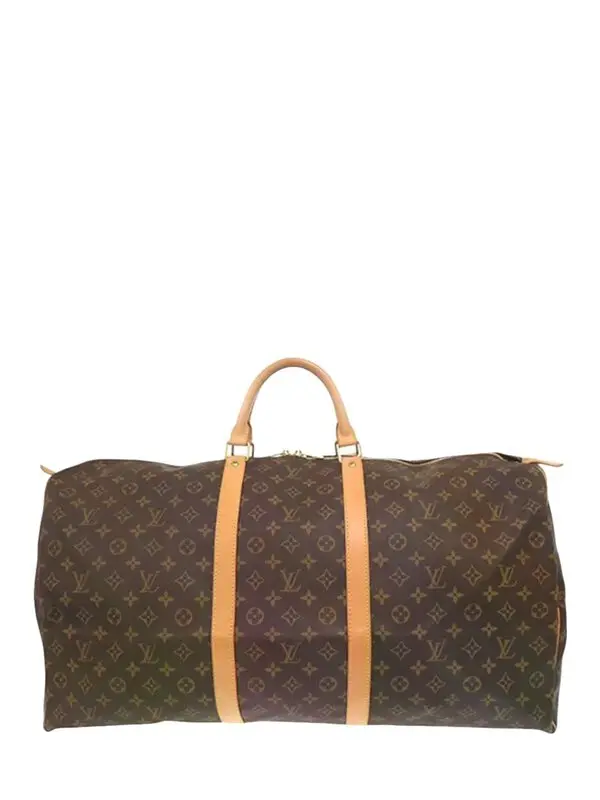 LOUIS VUITTON 2000 Monogram Keepall 60 Travel Bag - Brown